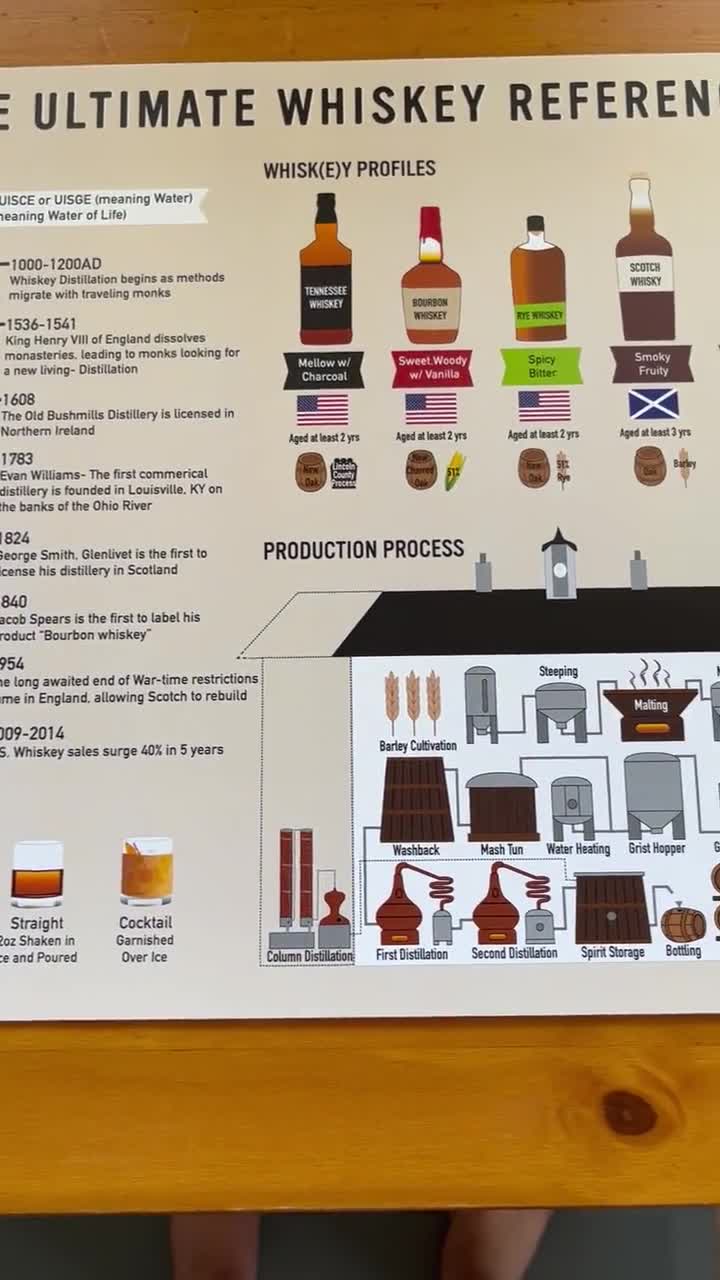 Whiskey Infographic Poster