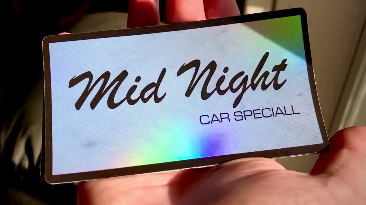 Midnight Car Special Holographic Sticker