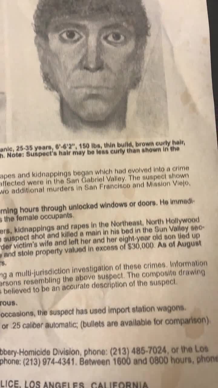 Richard Ramirez Police Sketch
