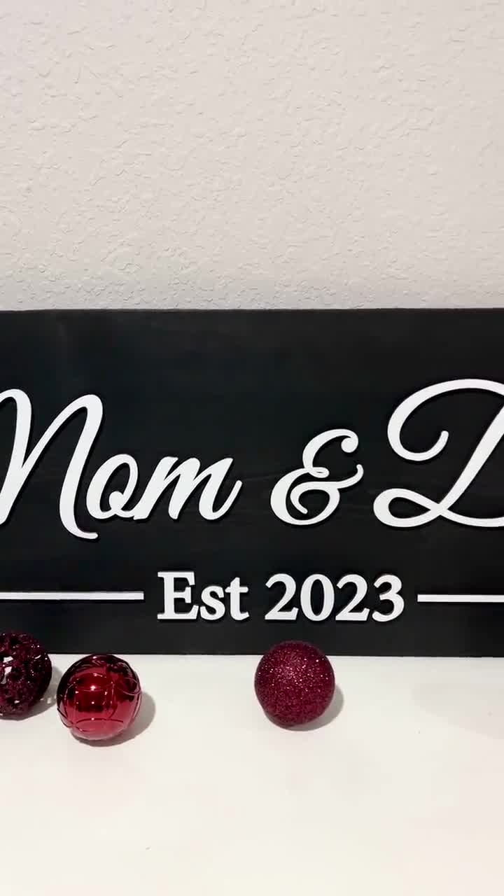 Signs For Mom And Dad DAD Sign Fathers Day Gift – Letters By