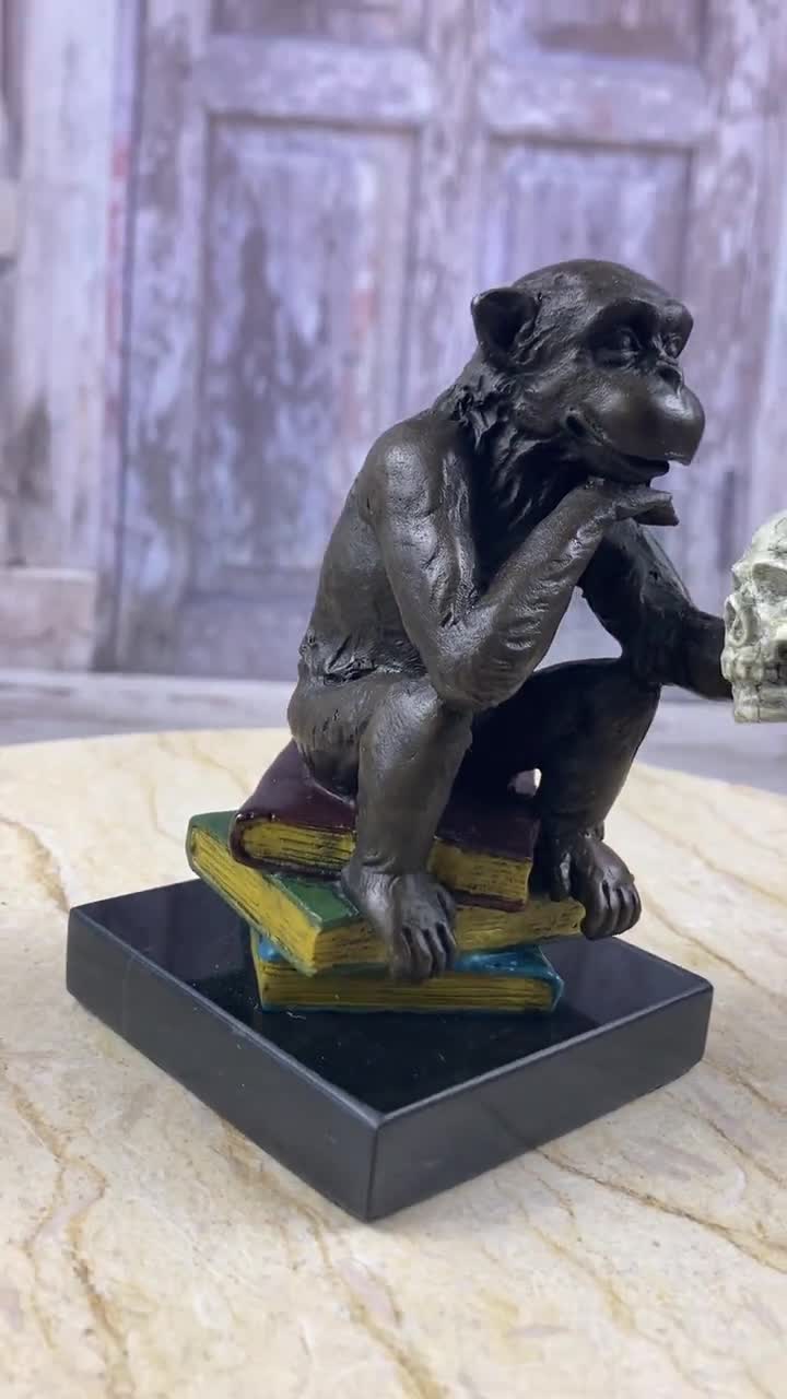 Estatua De Macaco Pensando Estátua De Rosto De Macaco Gorila De