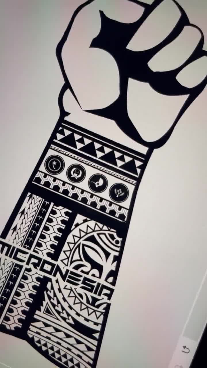 Micronesian tribal tattoo | Orangetattooshop.com
