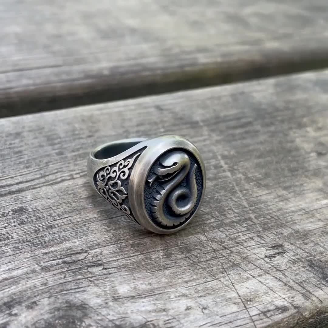 Etsy slytherin ring store