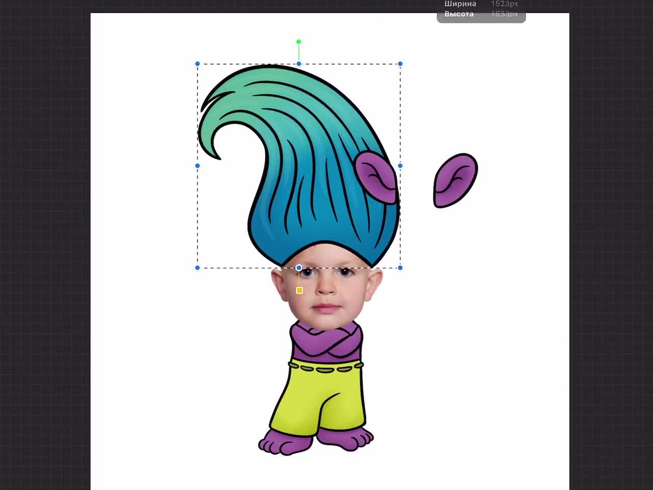 Cara De Troll Femenina Para Láminas Fotográficas: Cara Troll Triste