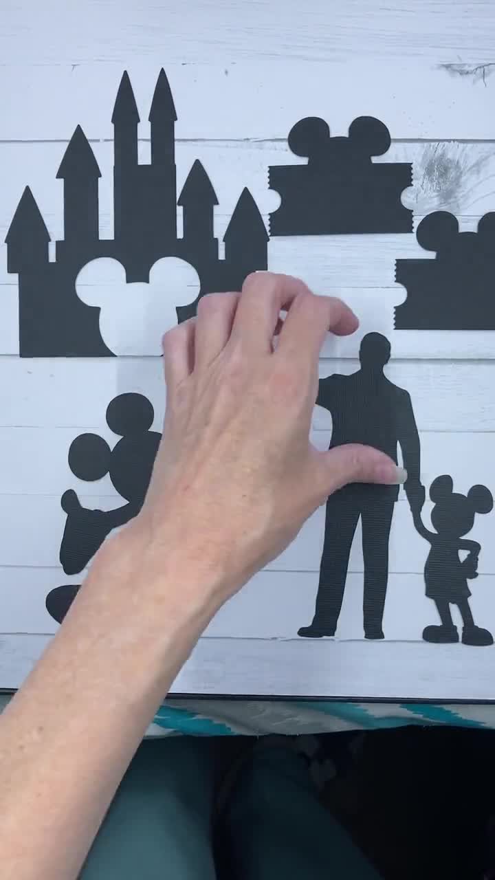 Walt Disney And Mickey Mouse Shadow