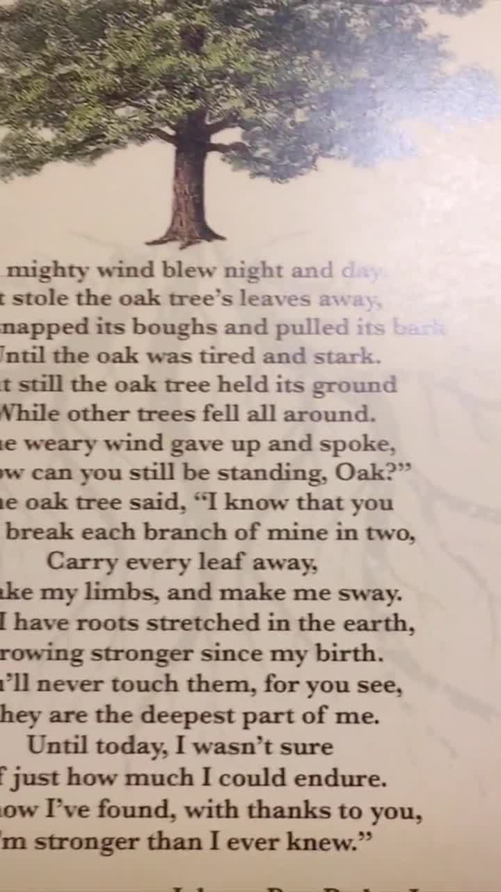 Old Oak Tree Poem