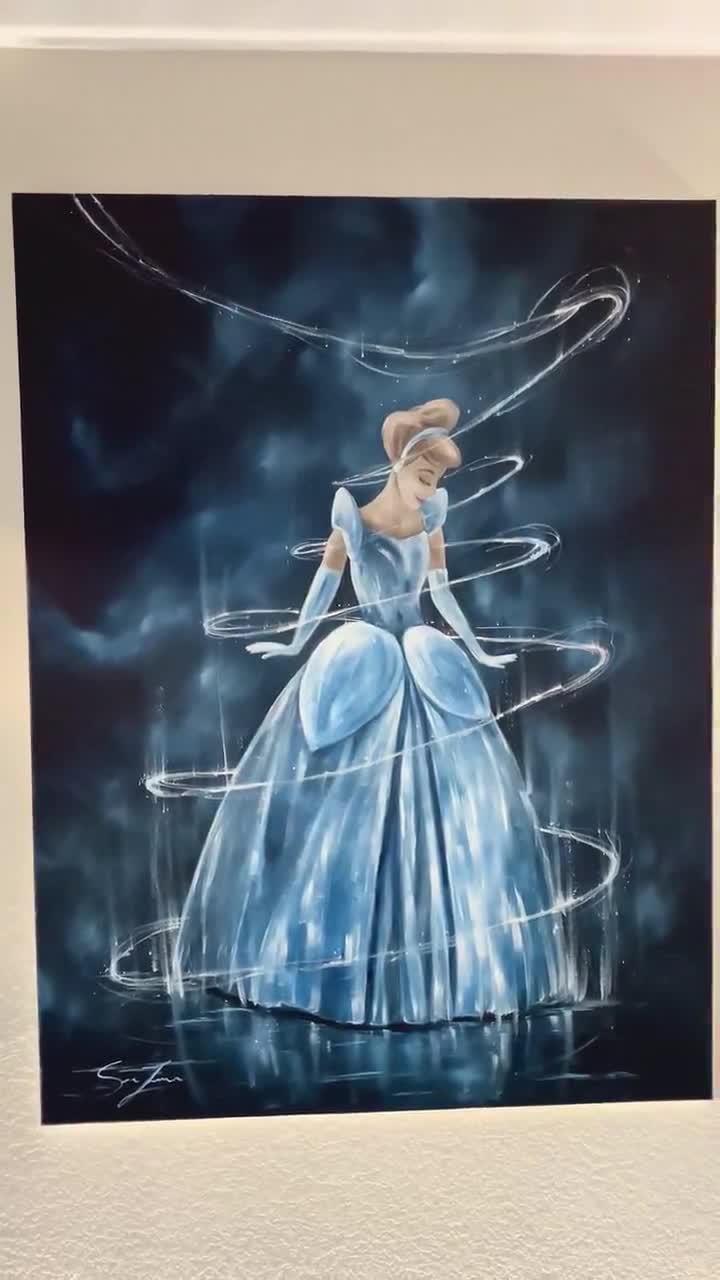 Cinderella Silhouette Painting