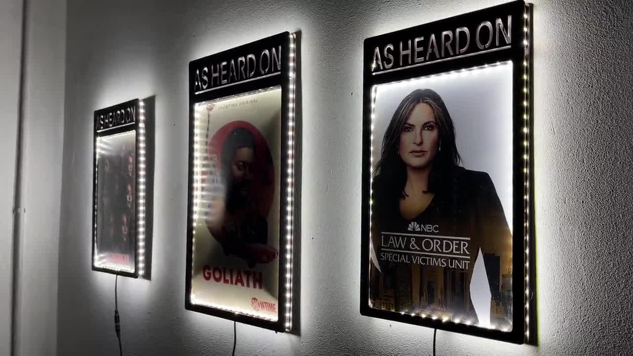 Movie Poster Frames With Lights 2 Busygrip® Wall Mounted Poster