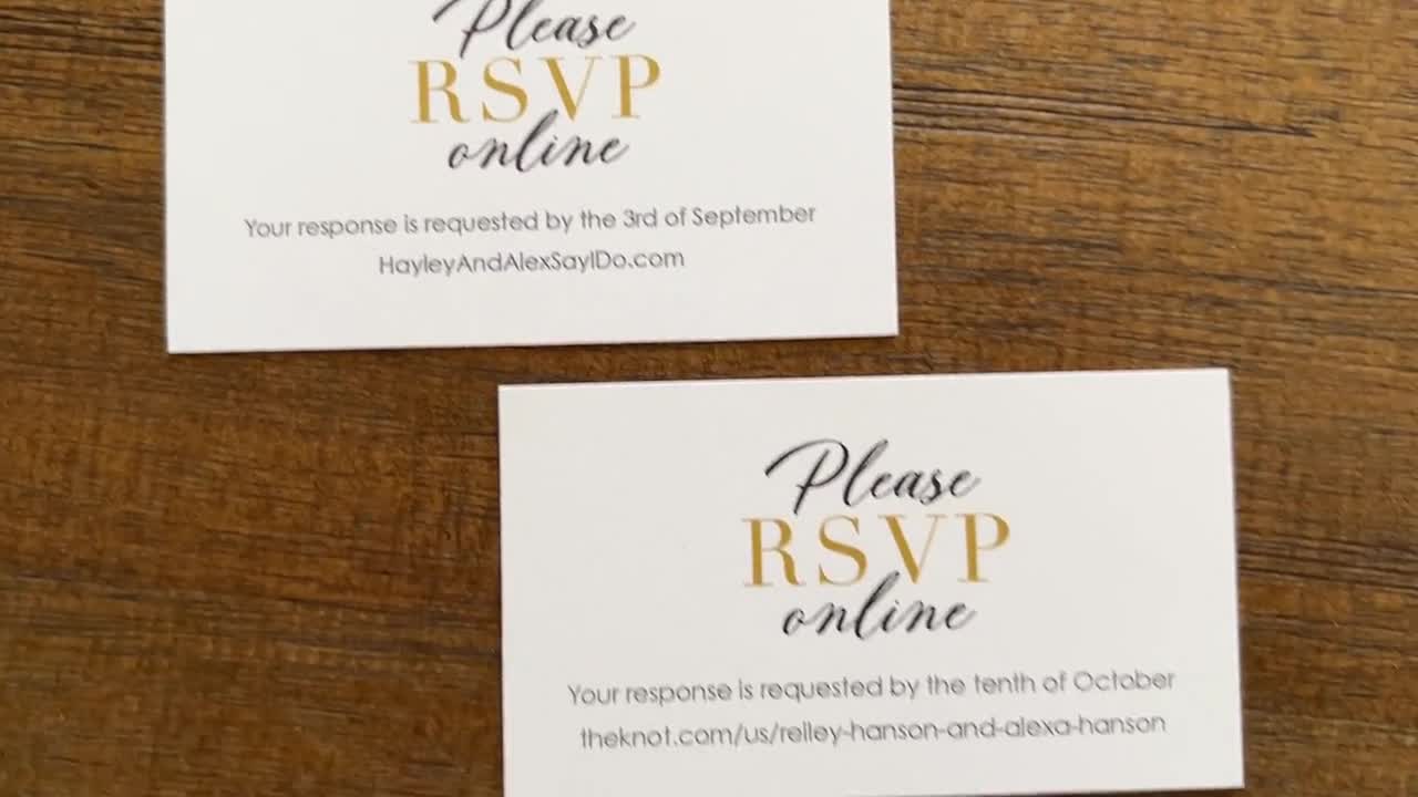 Ejemplos De Tarjetas De Respuesta Para Bodas Invitaciones De Boda