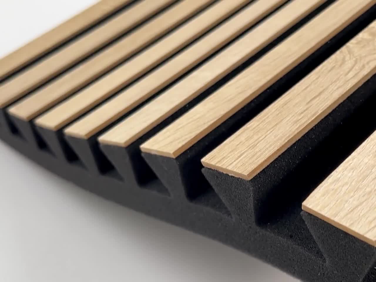 Home Studio Soundproofing 4 Pack Acoustic Wave Panels - Wood Sound ...