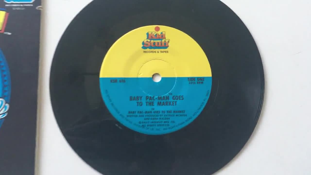 Pac-man: the Adventures of Super Pac-man 7' Vinyl Record Pac-man: the Adventures of Super Pac-man 7' Vinyl Record