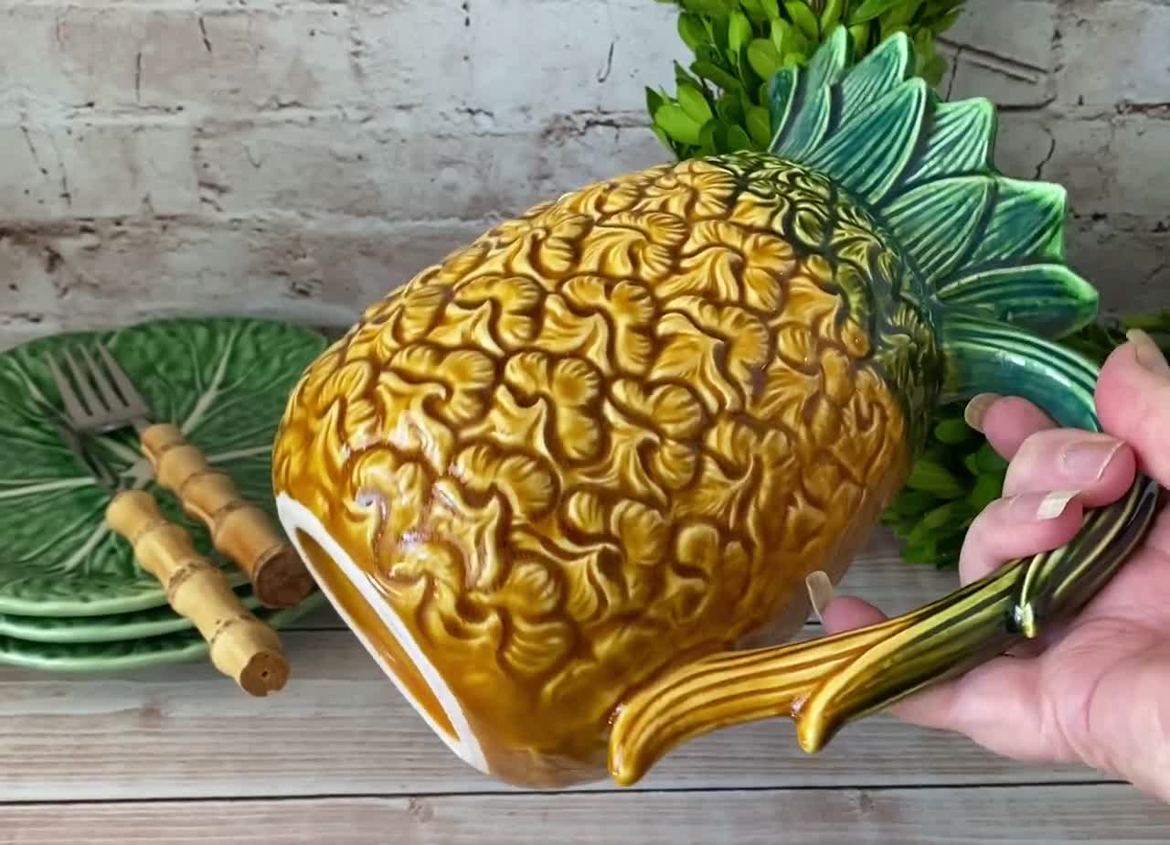 Vintage Pineapple Pitcher VINTAGE MID CENTURY Minerware Orange