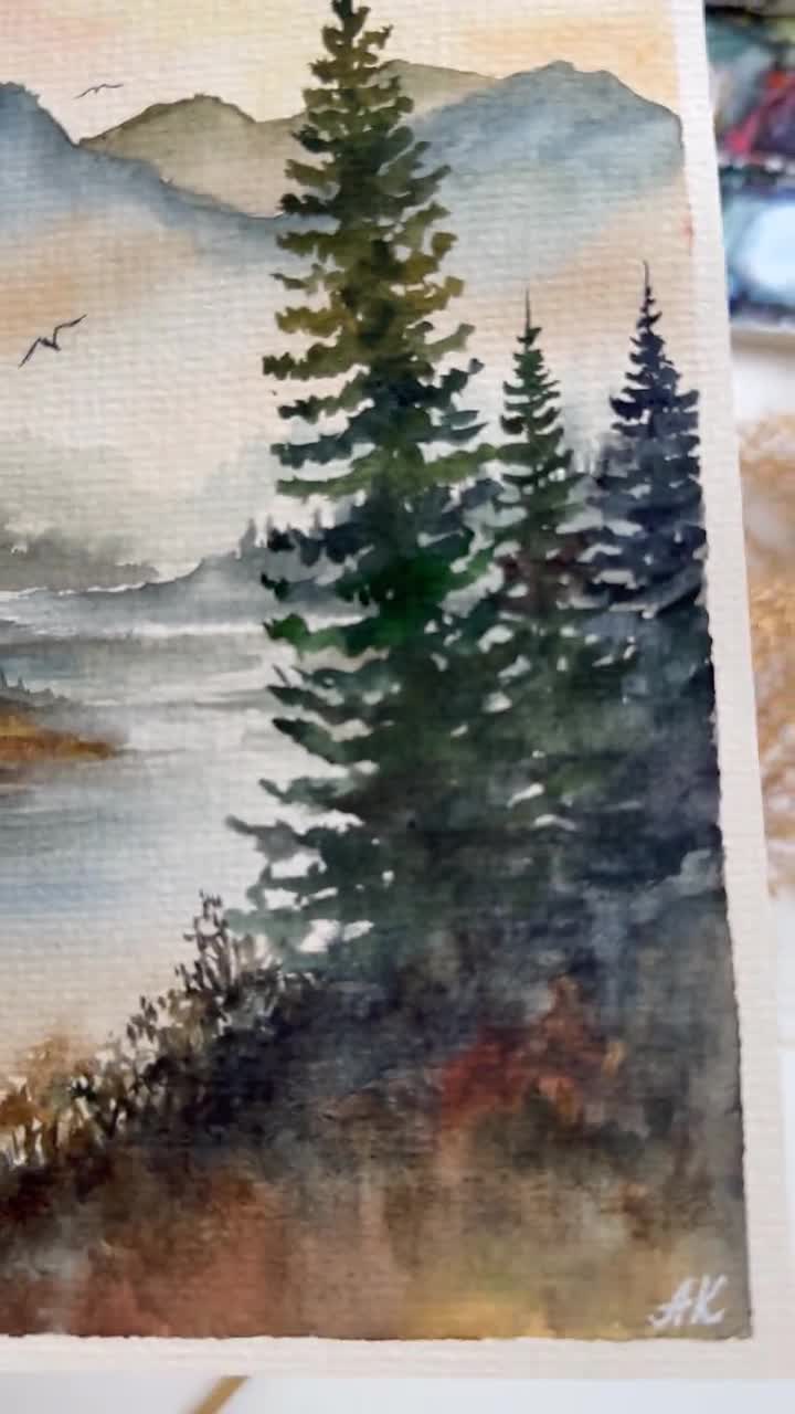 Pin Mountain Tree Painting