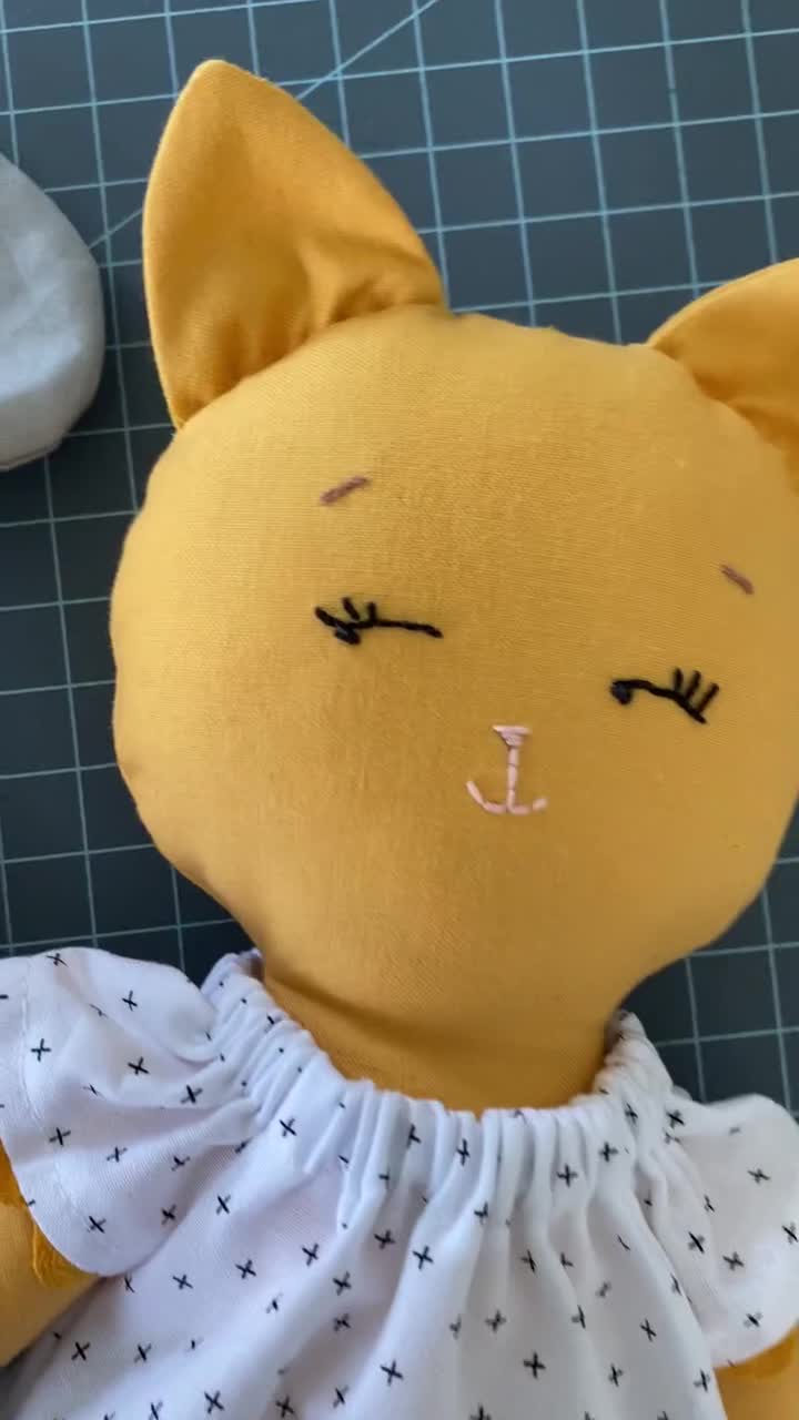 Halloween Cat Rag Doll With Clothes Pdf Sewing Pattern 44 Off