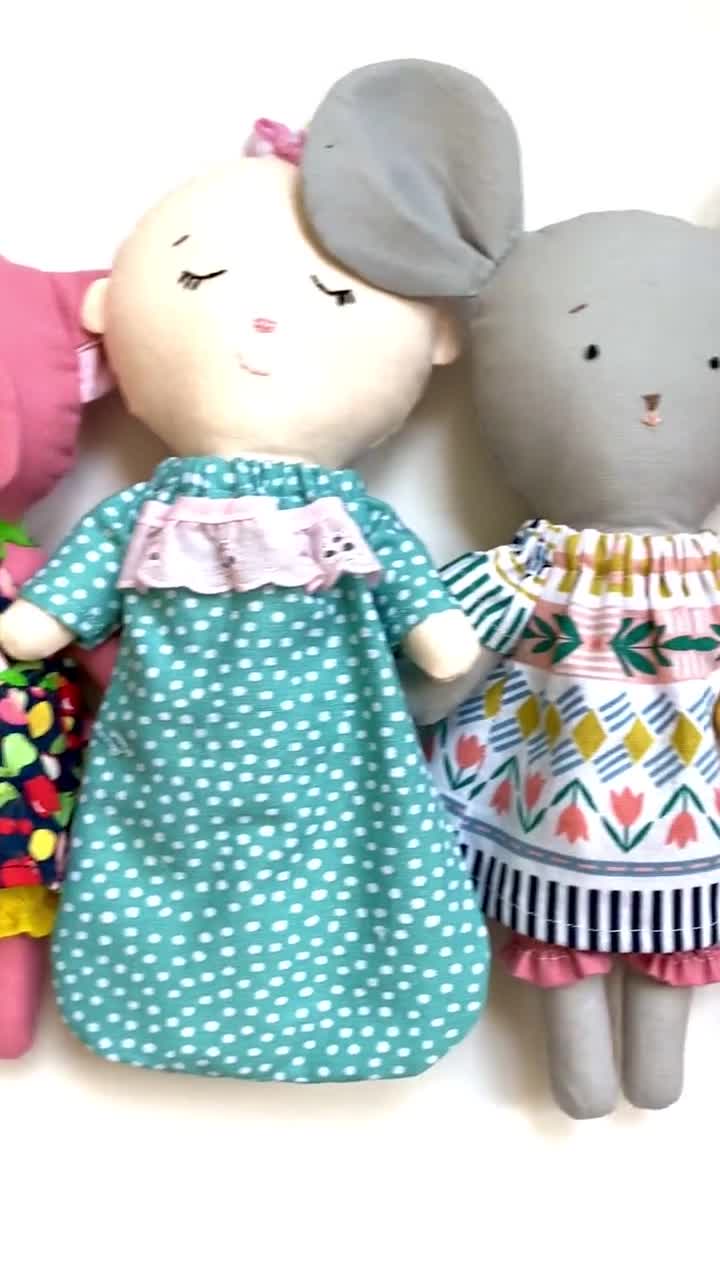 Phoebe Rag Doll With Wardrobe Pdf Sewing Pattern Pin 54 Off
