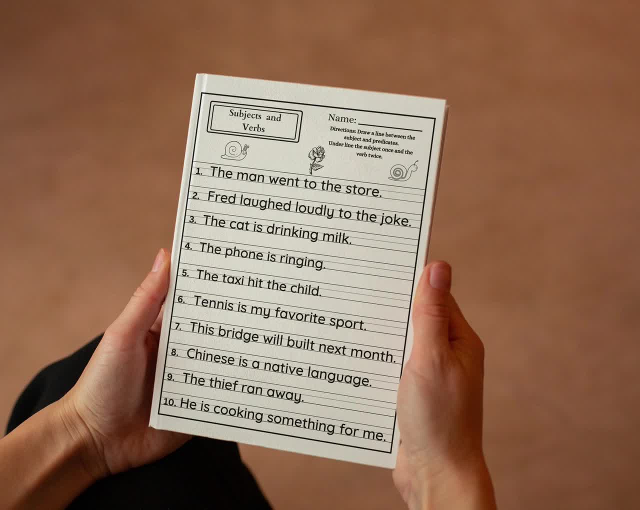 Hoja De Trabajo Para Identificar Sujeto Y Verbo SABER O PODER? DOMINÓ