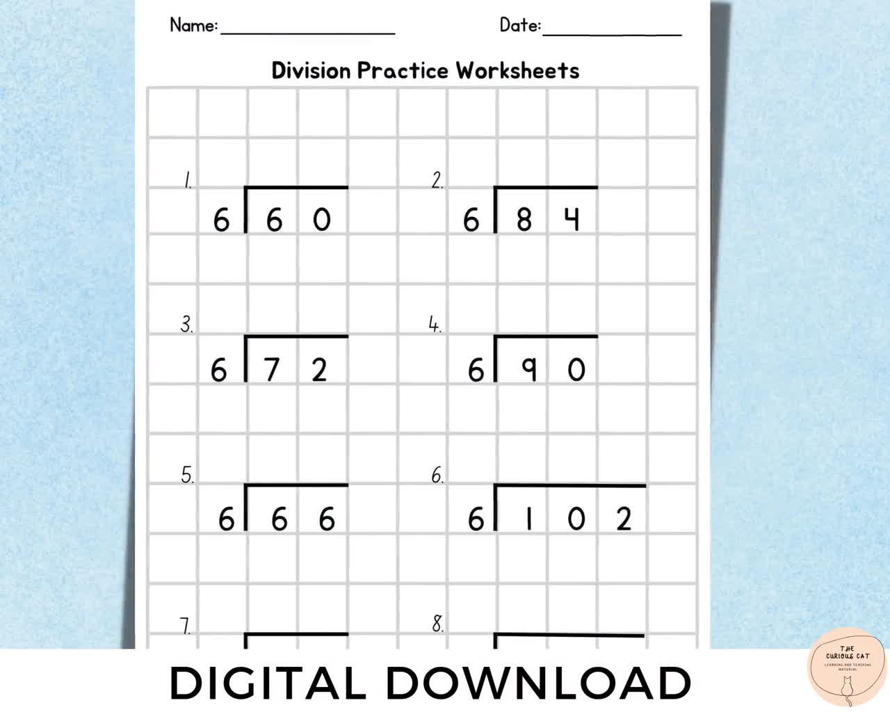 Division Fluency Worksheets