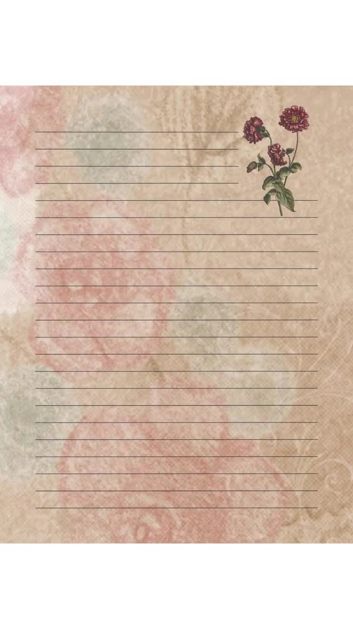 Victorian Printable Stationery