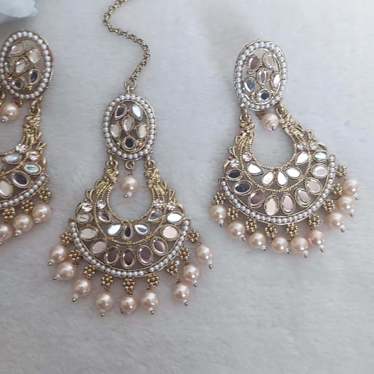 Earring and maang tikka set online store