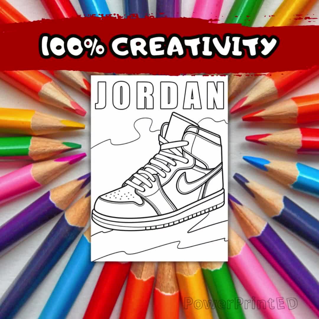 Jordan 1 Coloring Sheet Go Nuts With These! Jumpman Pros! | NikeTalk