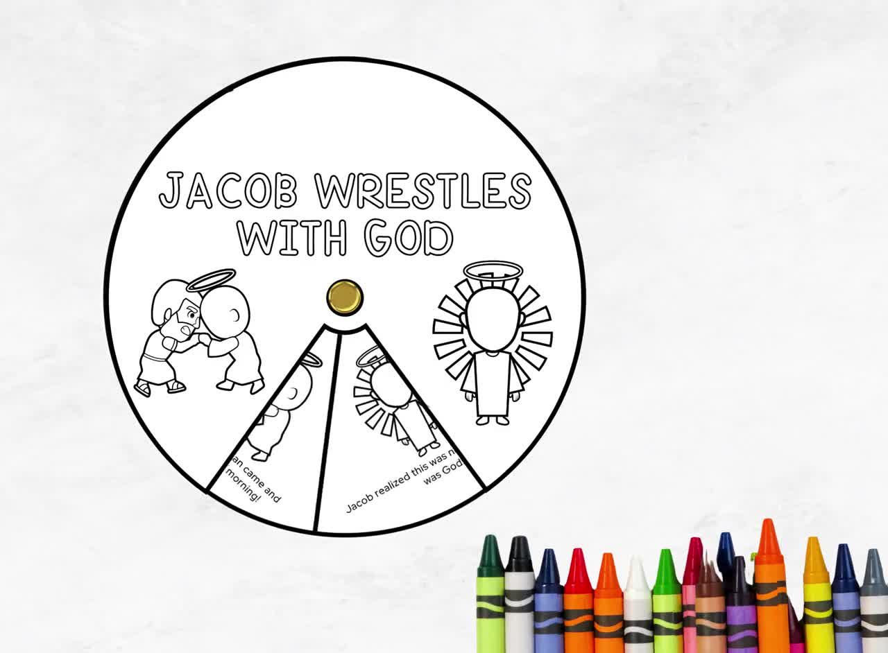 Dibujo De Jacob Lucha Con Dios Para Colorear Dibujos Para Colorear 6336