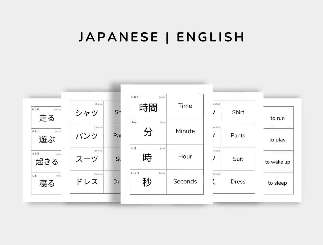 Japanese Adjectives Flashcards at Andre Swain blog