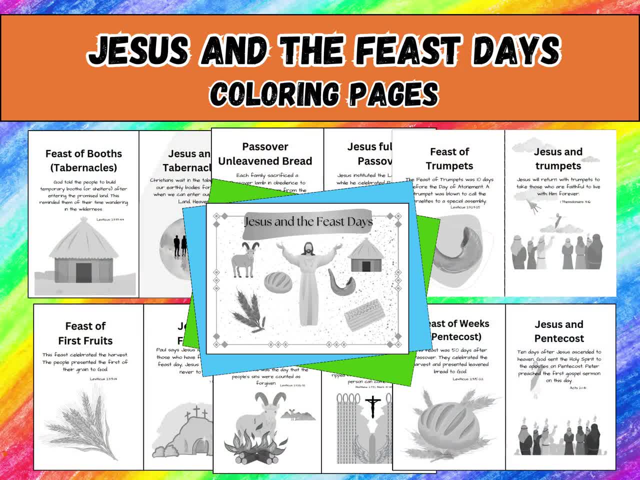 feast of booths coloring page