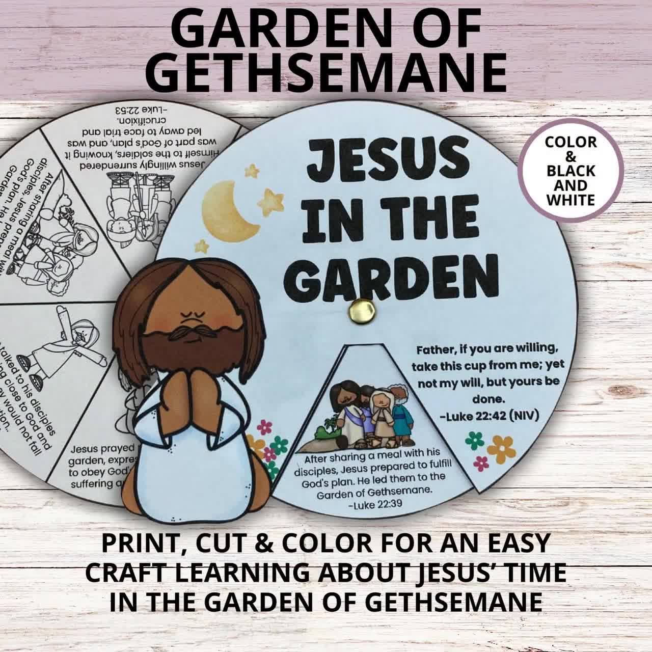 garden of gethsemane coloring pages