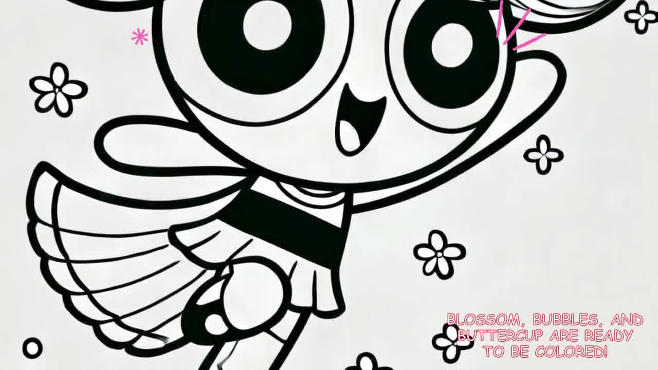 powerpuff girls coloring pages buttercup