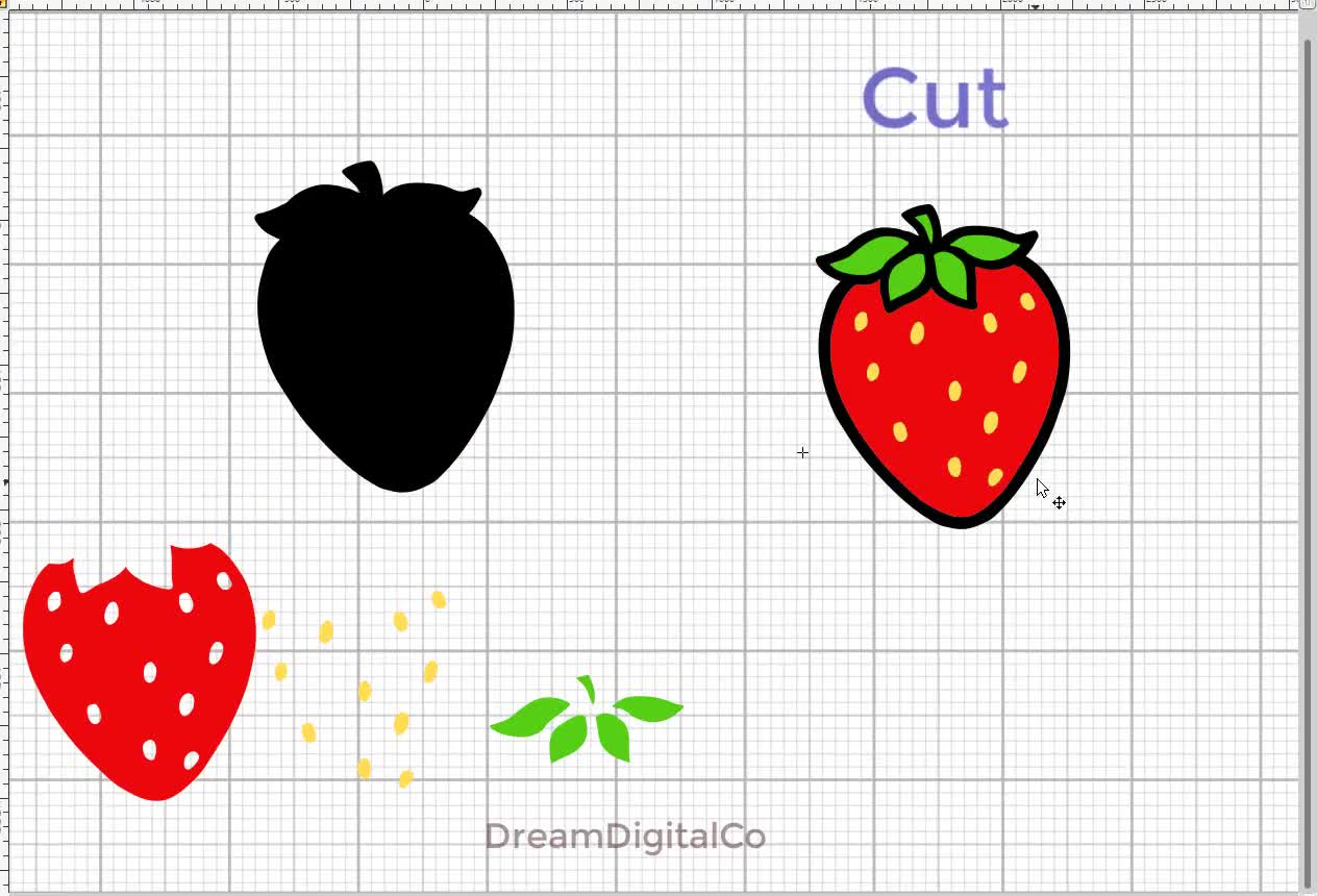 Strawberry Svg Bundle Strawberry Svg Strawberry Clipart Cut Etsy