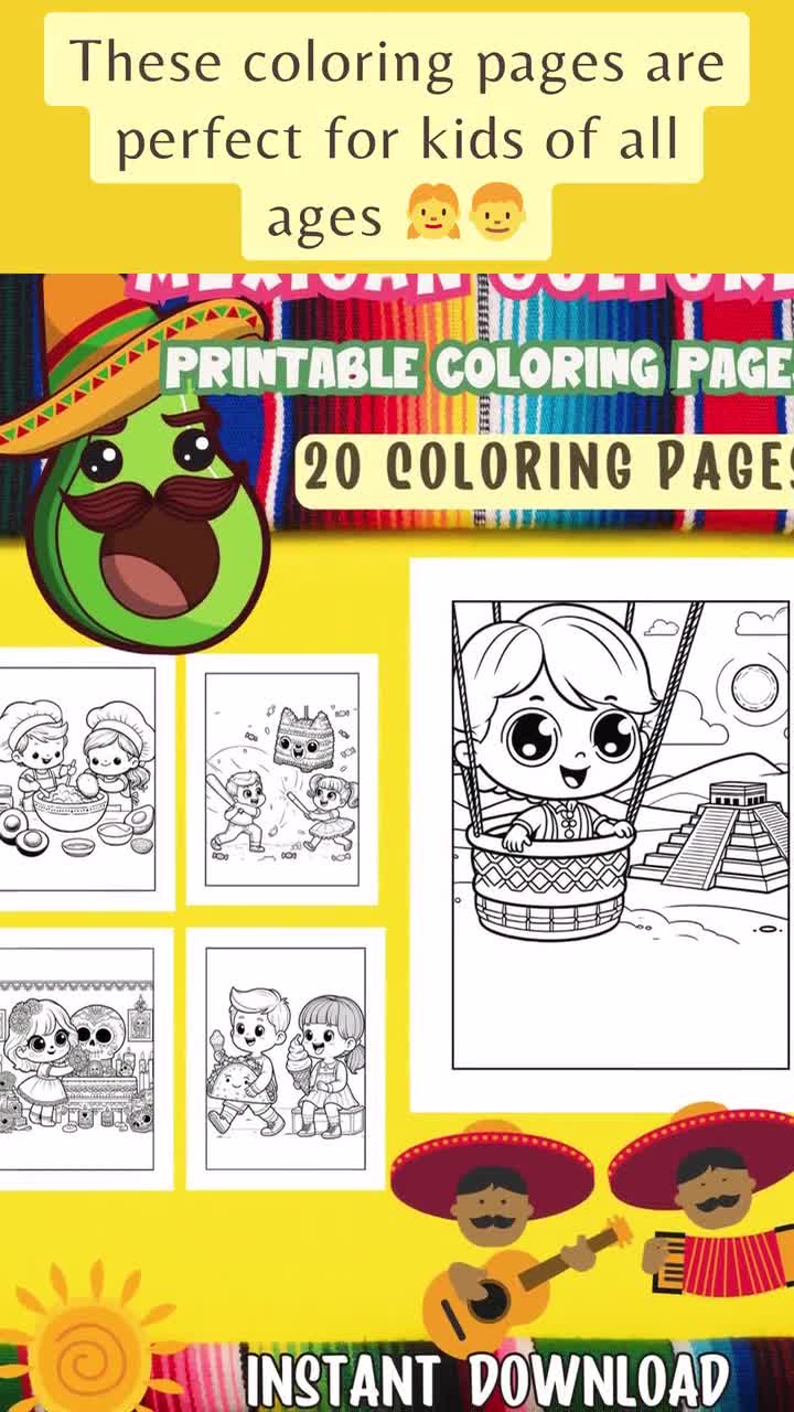 mexican culture coloring book