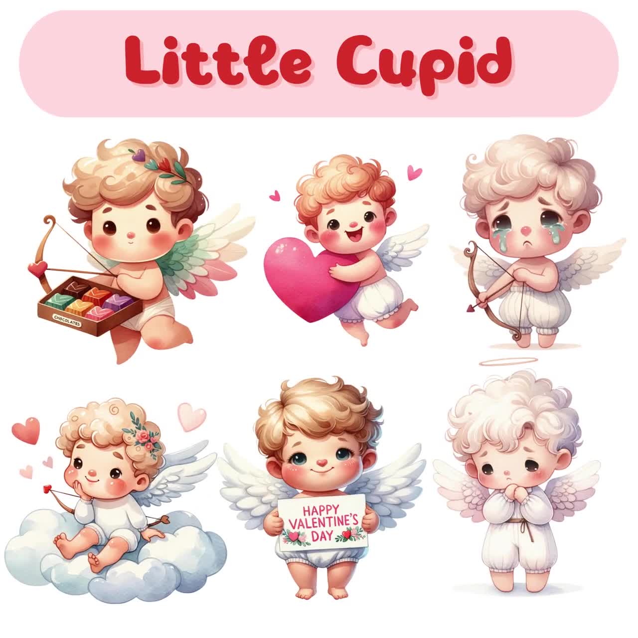 Cute Cupid Clip Art Cupid Cute Cupid With Bow And Arrow CleanPNG