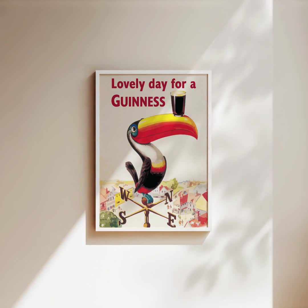 Vintage Guinness Print Guinness Poster Beer Poster Beer Etsy Guinness