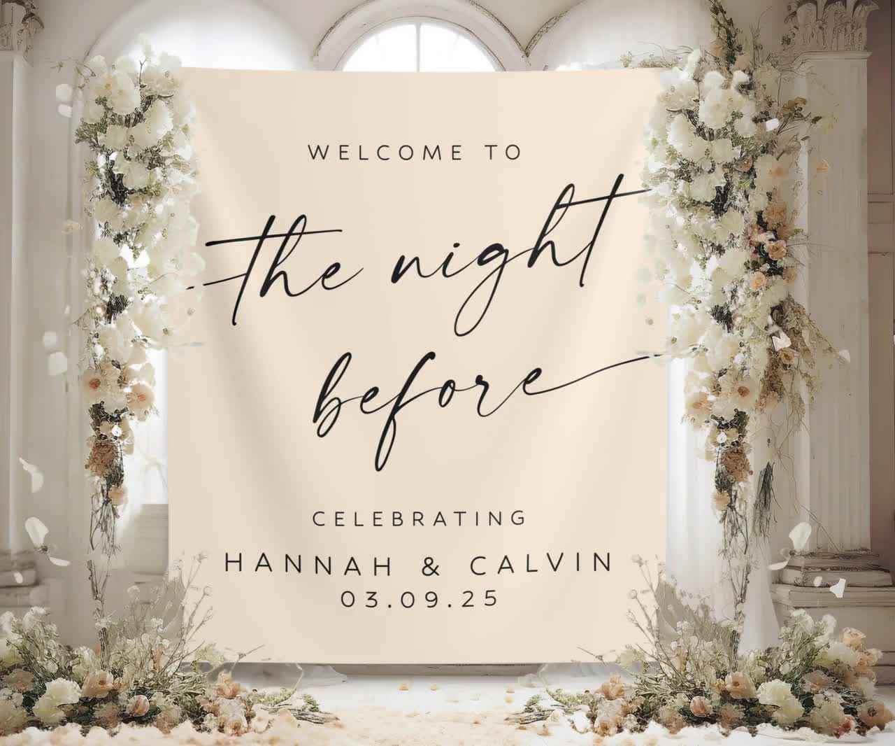 Welcome Wedding Backdrop Welcome Board Wedding Modern Stock Photos