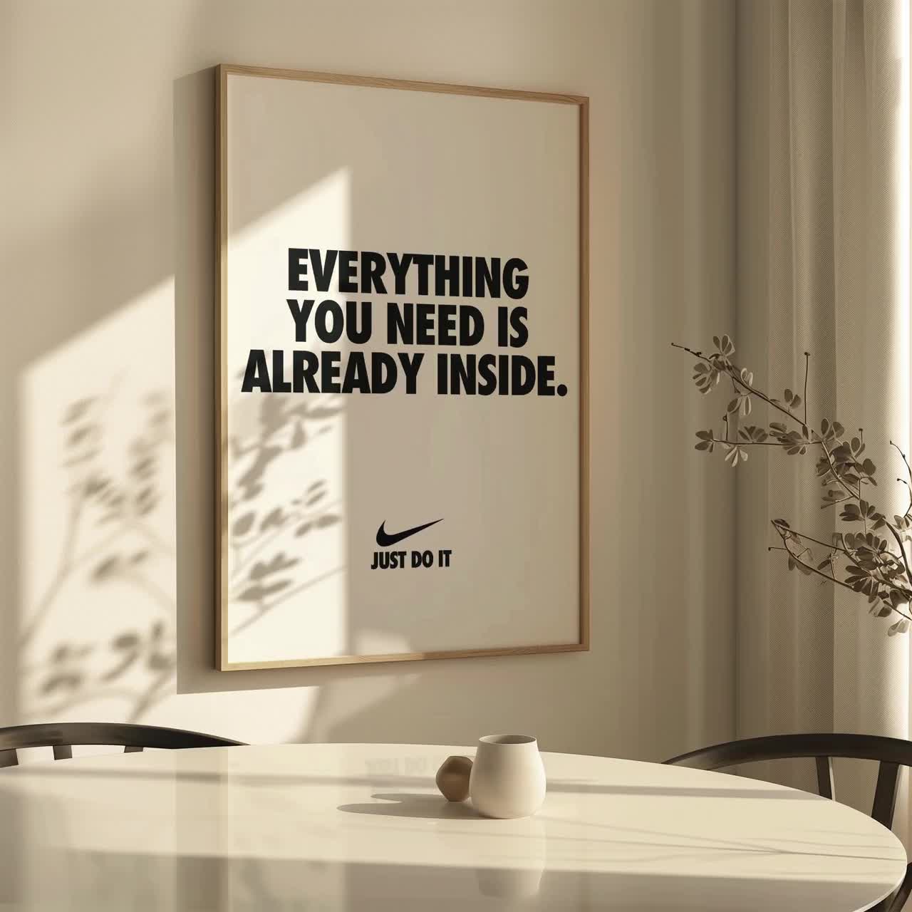 Afiche De Nike: Simplemente Hazlo Simplemente Hazlo Png | Klipartz
