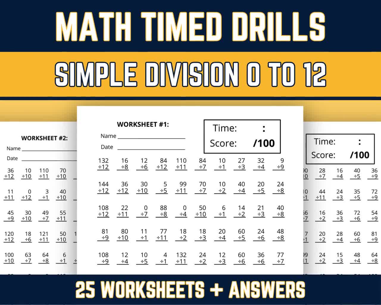 Division Worksheets 3rd Grade Math Worksheets For Kindergarten, 1st,