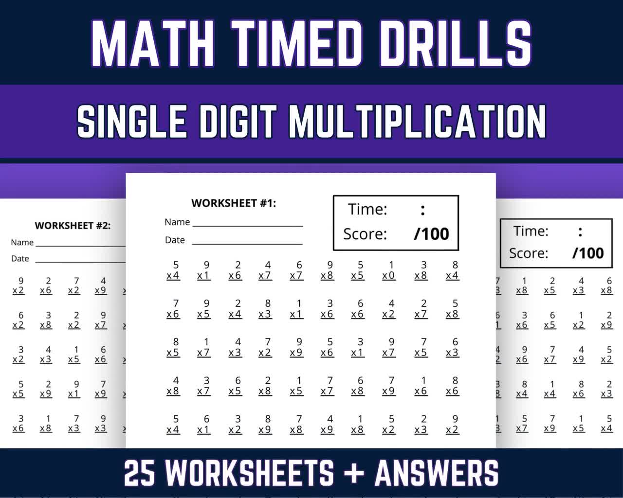 100 Multiplication Problems Worksheets Multiplication Word Problems