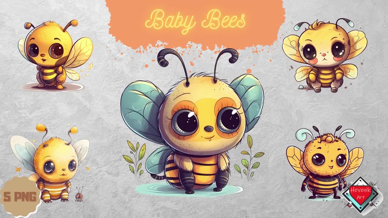 Animated Baby Bees
