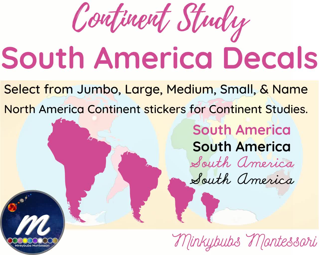 Montessori Continents South America