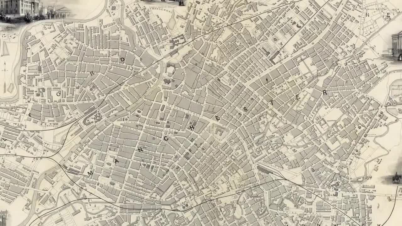 1865 Map Manchester England