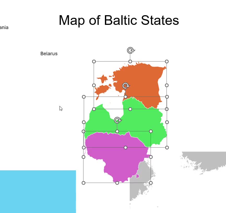 Baltic States Map Free Templates Free Powerpoint Templates