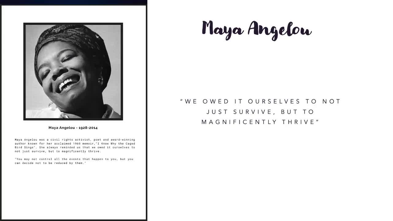 Maya Angelou As A Civil Rights Activist