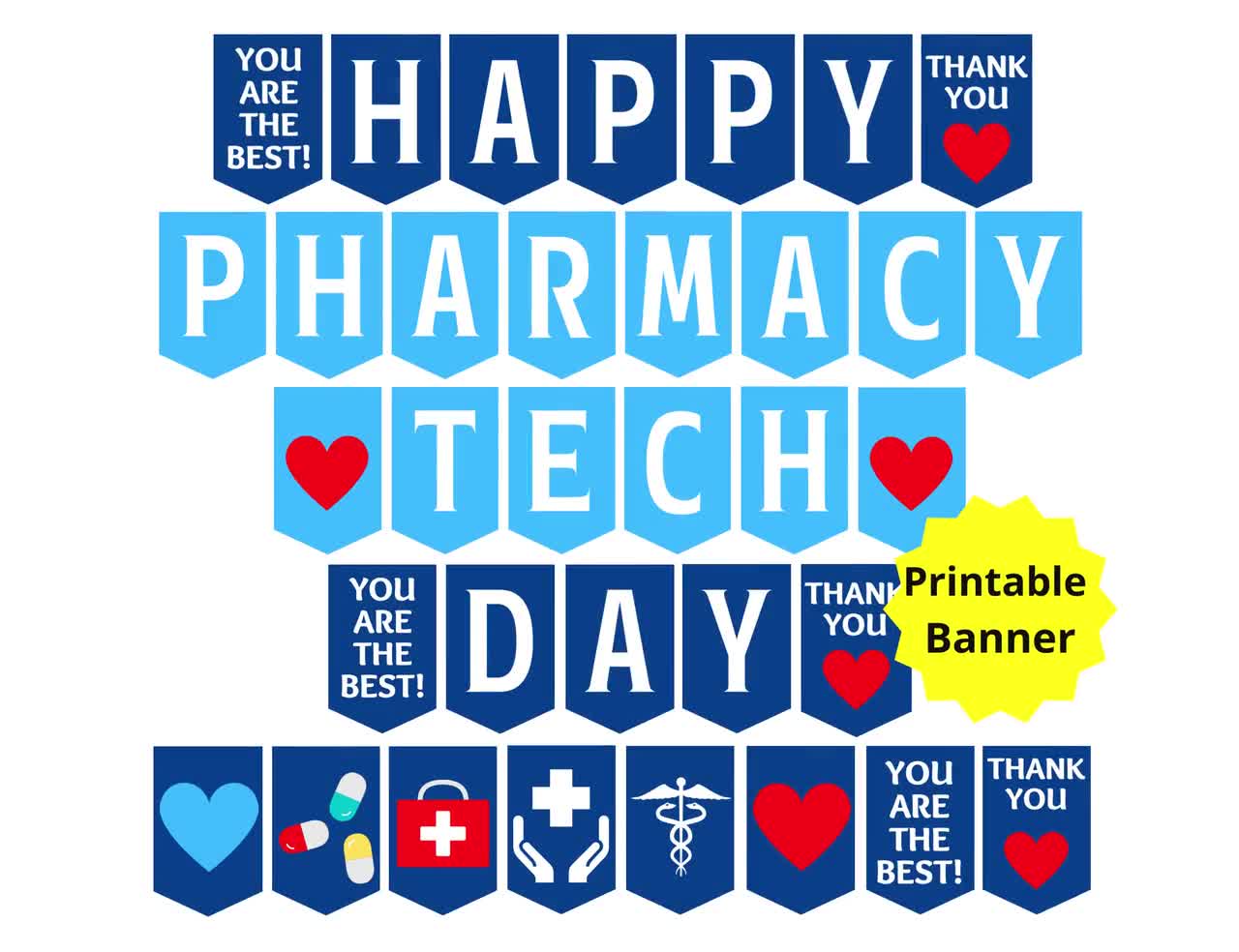 Pharmacy Wallpaper Border