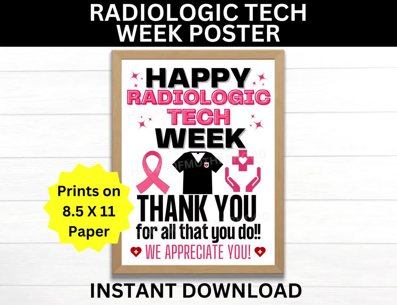 Radiology Tech Week Poster Amazon.com: Radiology Technologist Word Art