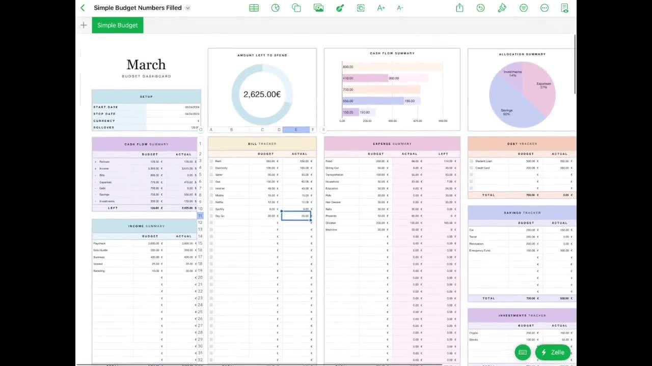 Free Monthly Budget Spreadsheet For Mac Household Budget Template: