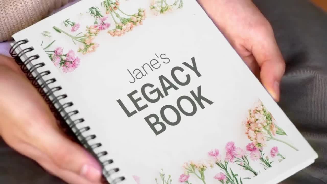 Dementia Memory Book Template Life Story Book Memory Book Gift For