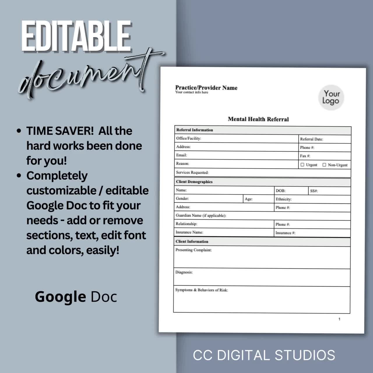 Fillable Student Mental Health Referral Form Printable Pdf