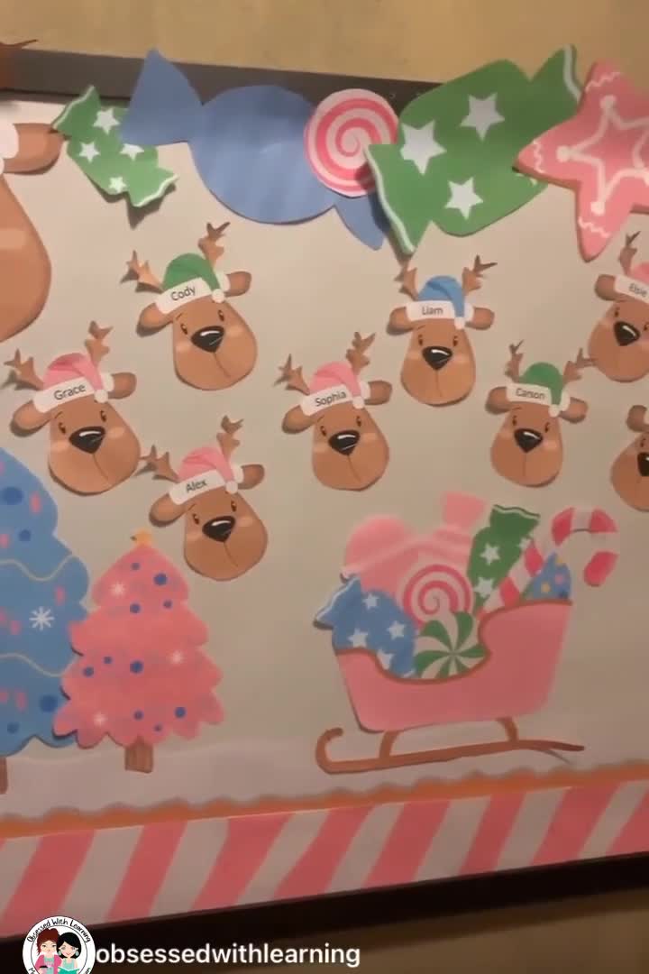 Winter Candy Land Bulletin Board Decorative Board Ideas December