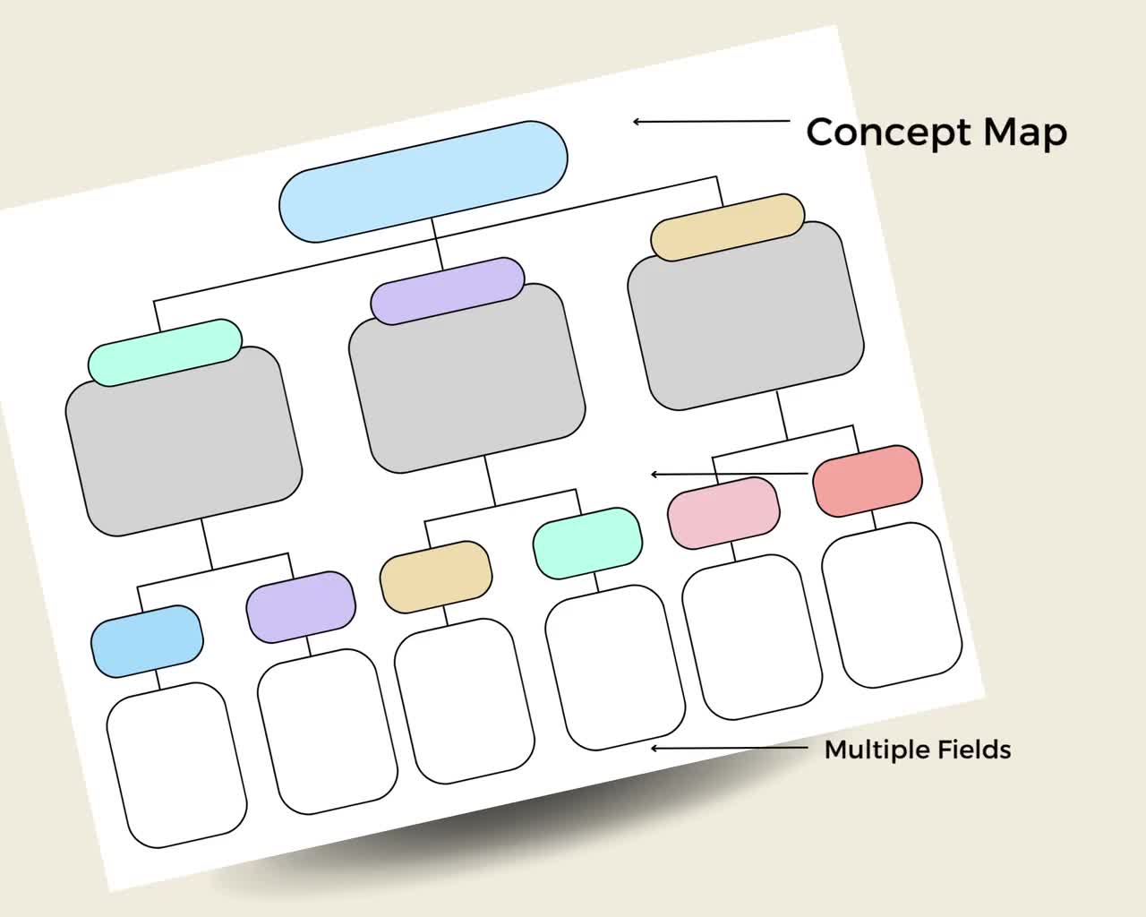 Blank Mind Map Graphic Organizer