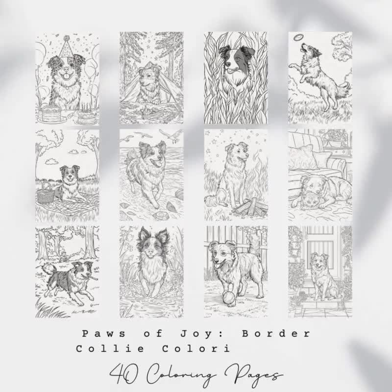 free coloring pages border collie
